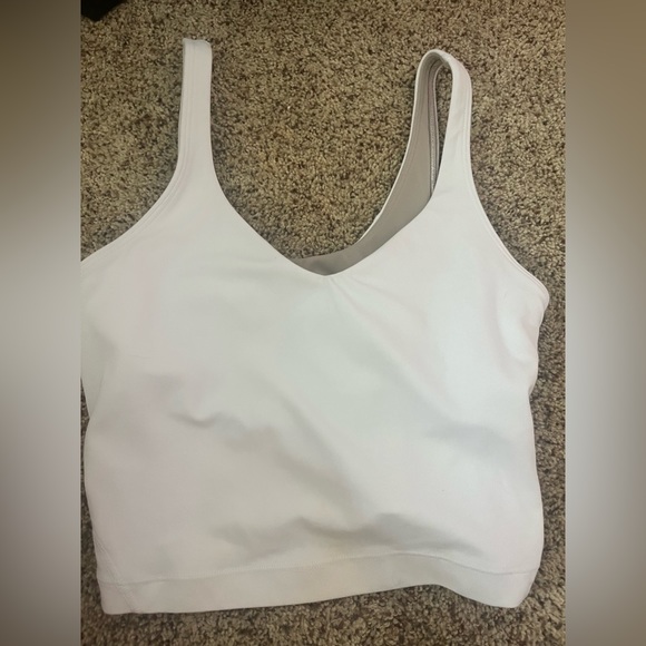 lululemon athletica | Tops | Lululemon White Align Tank Nothing Wrong ...